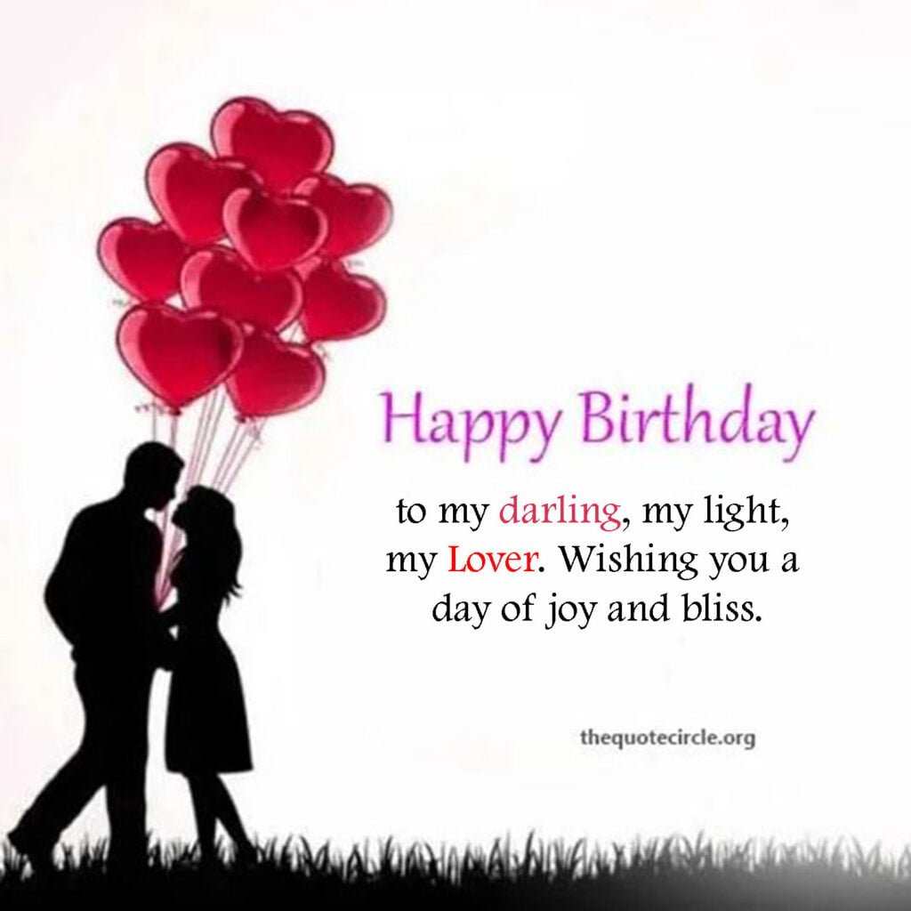 Top 100+ Best Romantic Happy Birthday wishes For Love