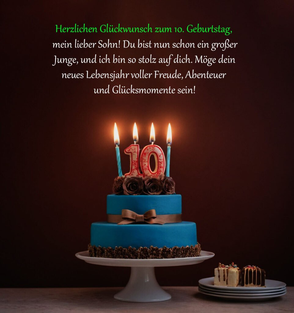 Elegantes Glckwunsch Zum Geburtstag 10 Jahre Fotos